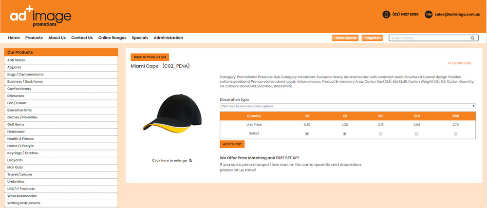 Using This Site Adimage Promotions Promotional Items and Merchandise